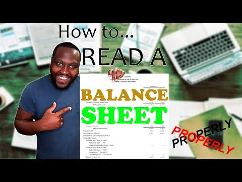 What is a BALANCE SHEET youtube for dummies UK | How to READ a BALANCE SHEET EXPLAINED with EXAMPLE