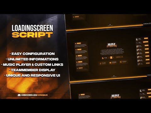 [FIVEM/ESX] Loadingscreen Script l discord.gg/unique