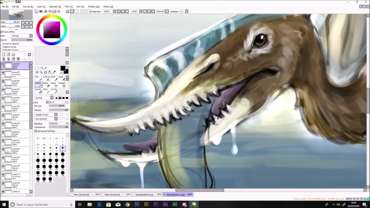 Speed Painting - Dsungaripterus -