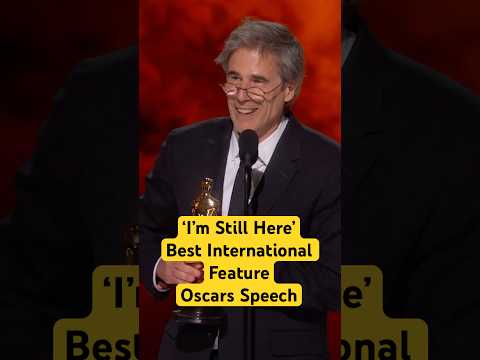 'I'm Still Here' Wins Best International Feature Film | 97th Oscars Speech (2025)