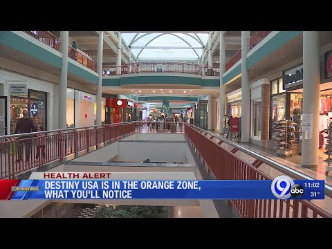 Destiny USA is in the orange zone, what you'll notice
