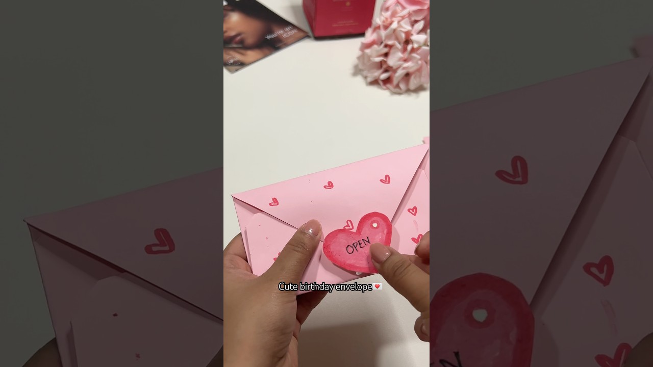 Hello kitty 💌cute birthday #envelope  #diy #hellokitty #birthday #giftcard #art