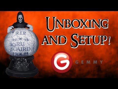 Gemmy 2019 Living Projection Reaper Globe unboxing/setup