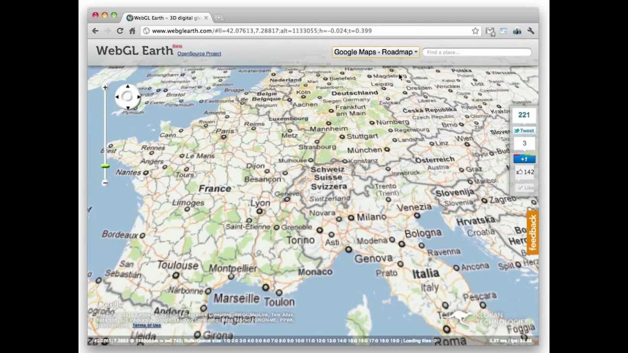 FOSS4G 2011: WebGL Earth