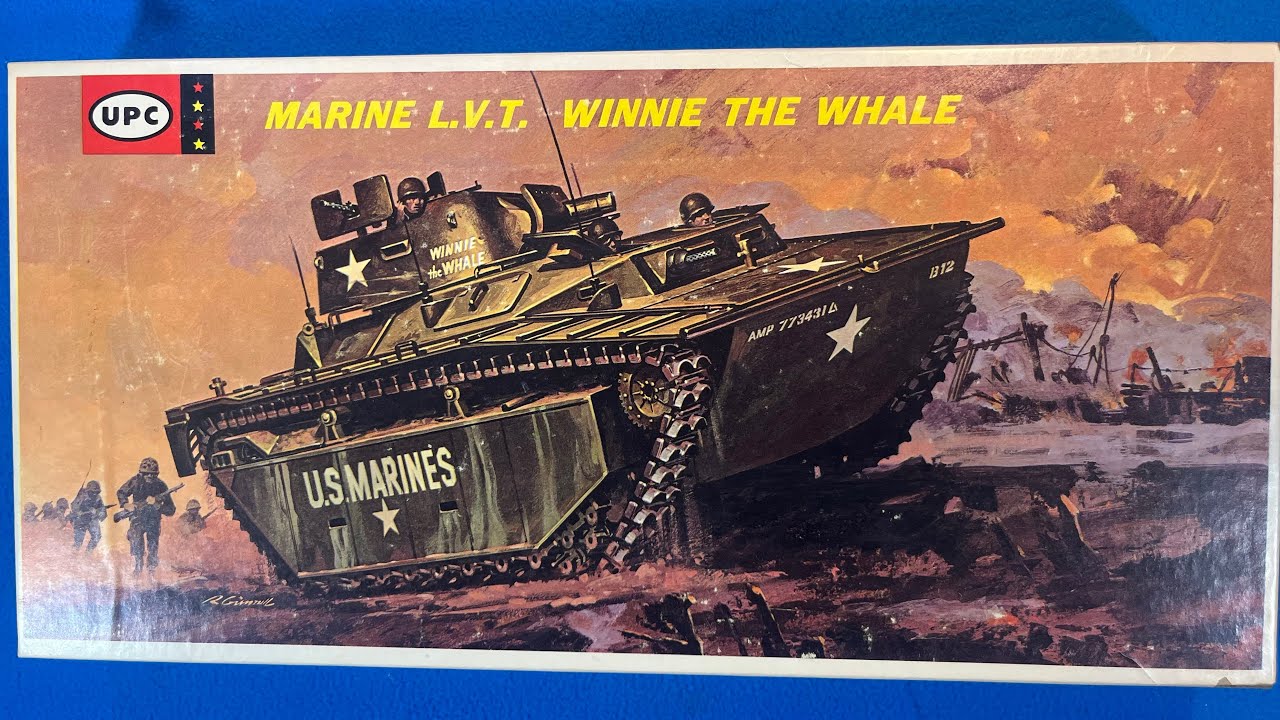 UPC 1966 Marine LVT Winnie the Whale LVT(A)-4 Vintage model Armor Kit Review Unboxing 
