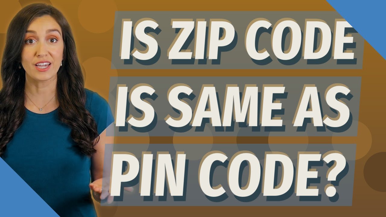 Is zip code is same as PIN code?
