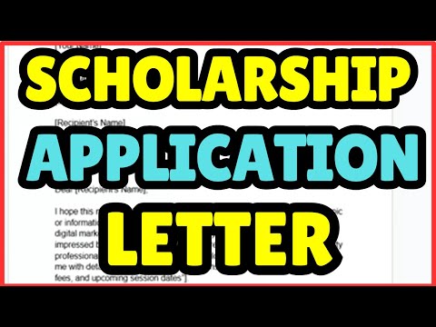 How To Write A Scholarship Application Letter | Full Detailed Guide