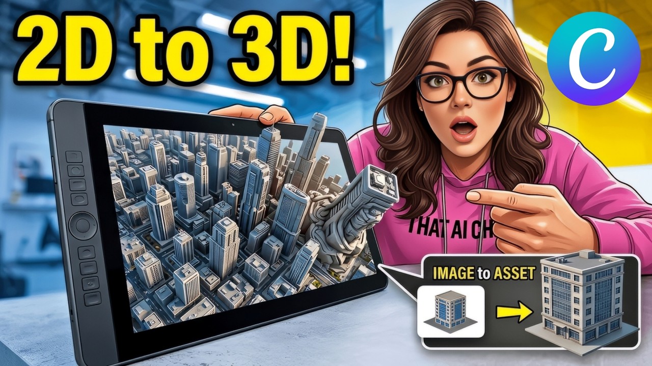 How to Turn 2D Images Into 3D Images in Seconds With Canva AI!
