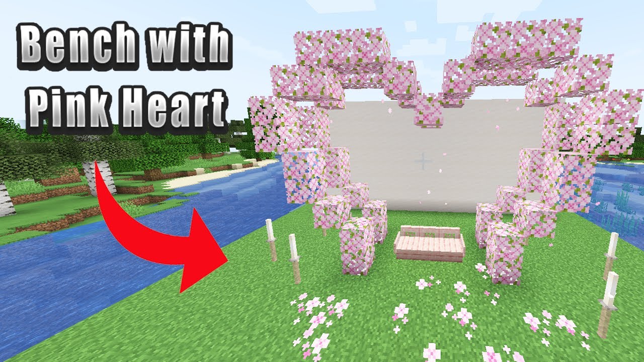 Minecraft: Bench With Pink heart
