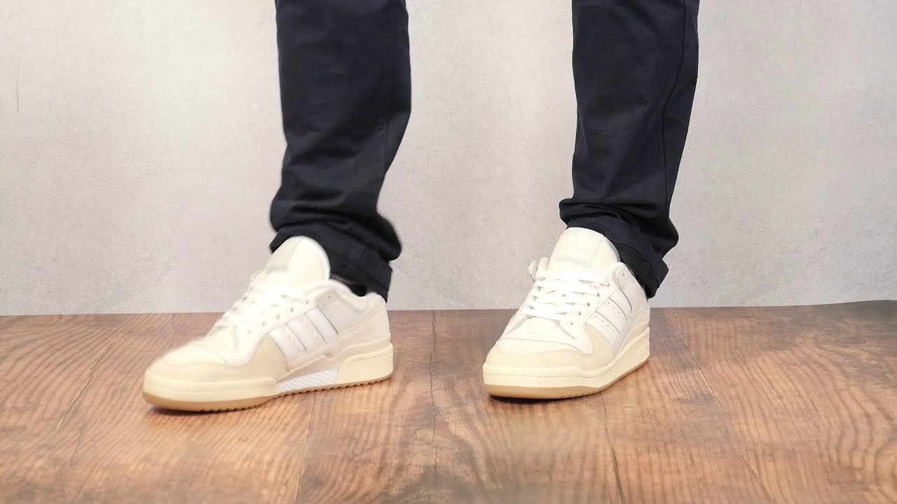 Adidas Forum 84 Low ADV Chalk White/Cloud White/Cloud White On Feet