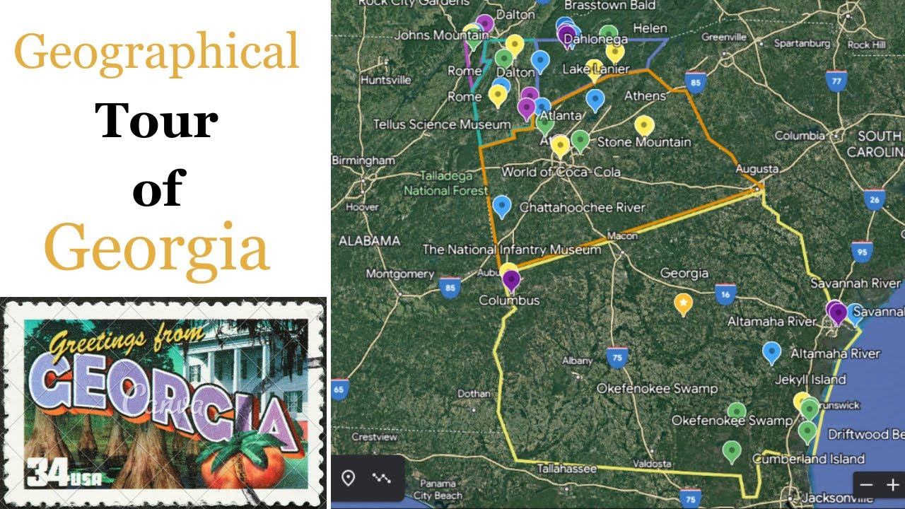 Tour of Georgia's Geographic Regions (Google Earth Project)