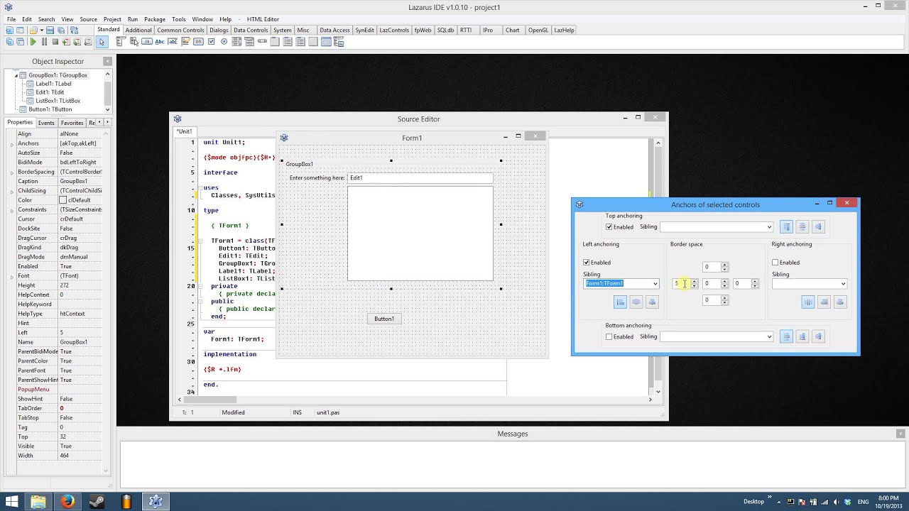 Lazarus Anchor Editor