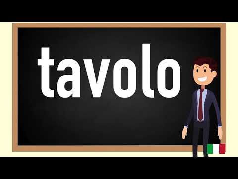 How to pronounce tavolo in Italian