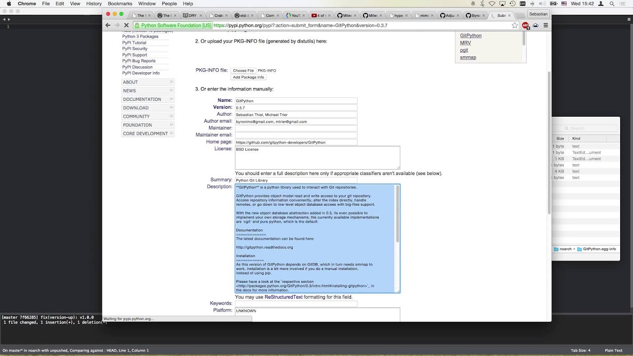 releasing git-python v1.0.0