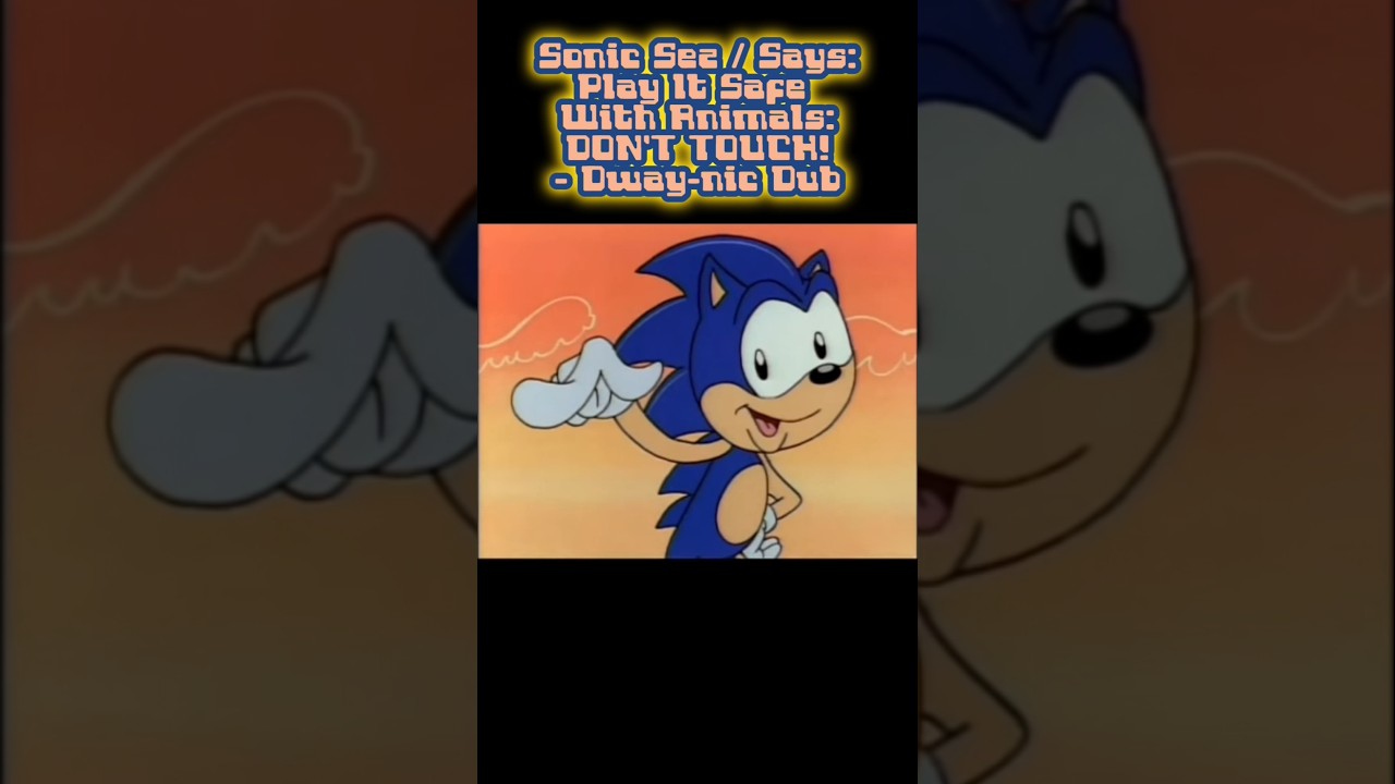 (AoSTH Dub) 🐿🐶 Sonic Says: Don't Touch Random Animals! #sonic #shorts