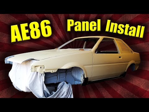AE86 Project | Mounting Panels On A Car - AE86 Trueno Coupe Build