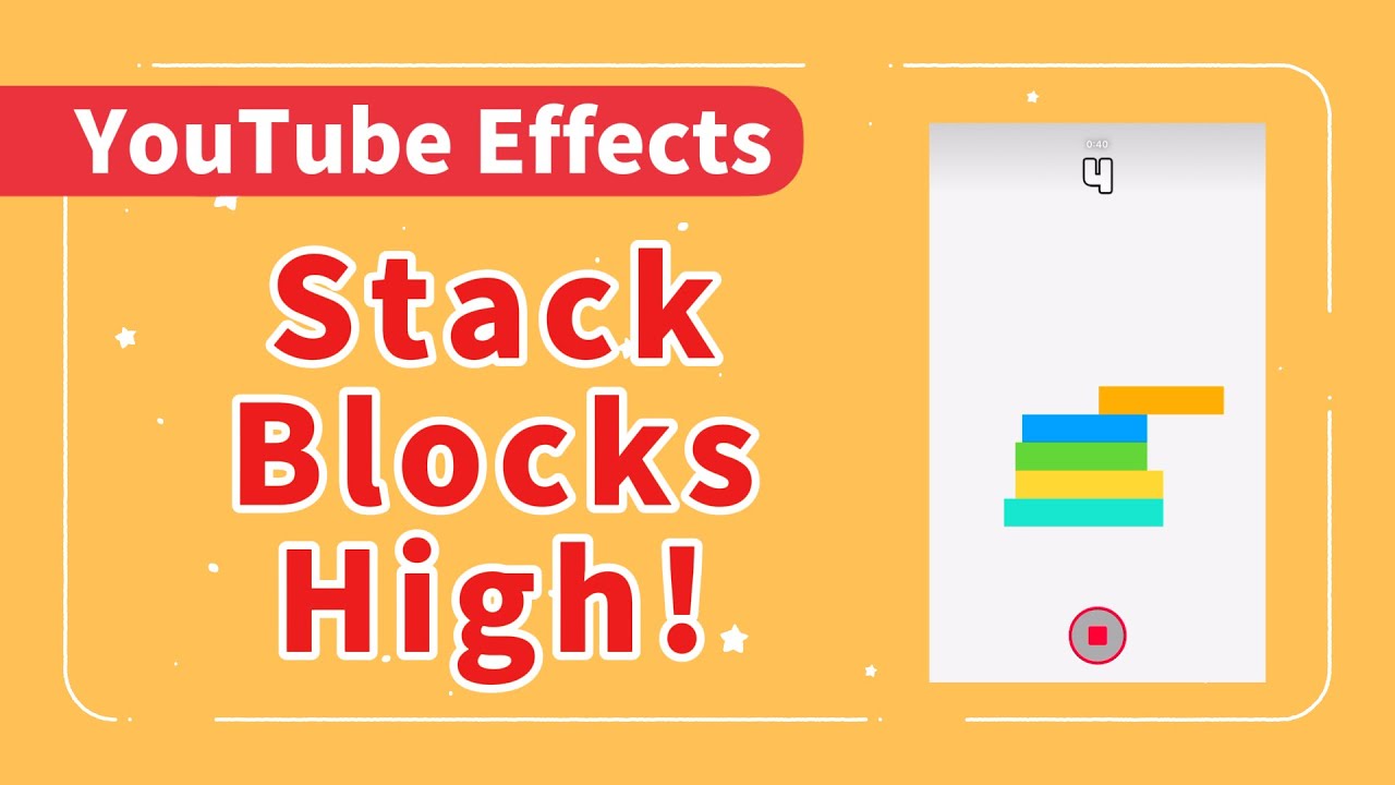 Stack Blocks High: YouTube Effects #games #effects #youtubeeffect