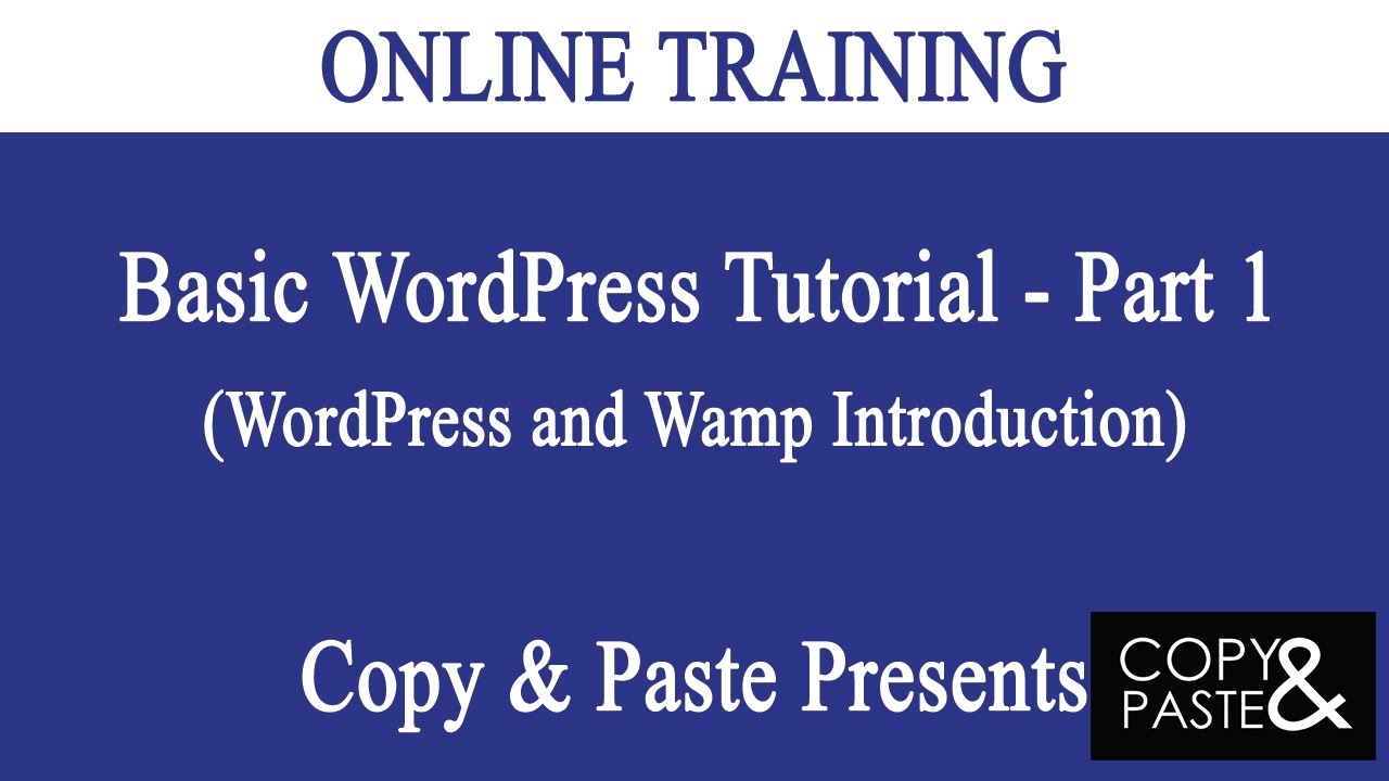 WordPress Tutorial Bangla : Basic WordPress - Part 1 ( WordPress and Wamp Introduction )