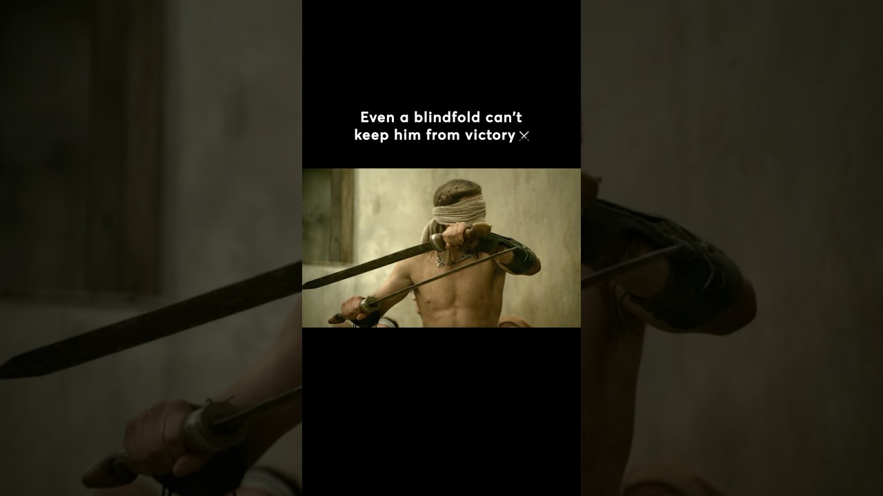 Our toxic trait is believing we could do this. #Spartacus #DustinClare #Blindfolded #Action