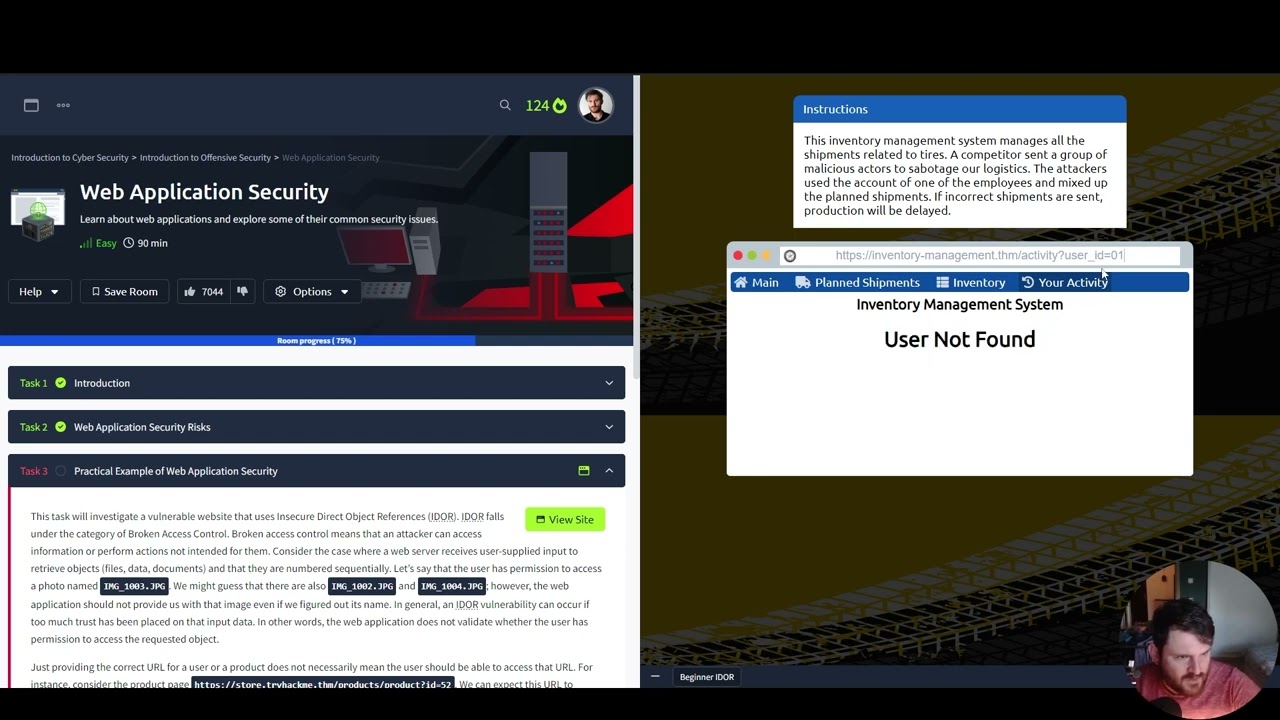 Practical Example of Web Application Security | THM Series: Introduction to Cyber Security #3