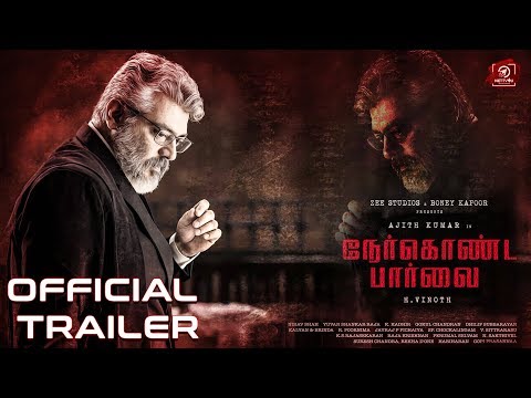 Watch Tamil Anchor Cut Of Nerkonda Paarvai Official Trailer Ajith Kumar H Vinoth Yuvan