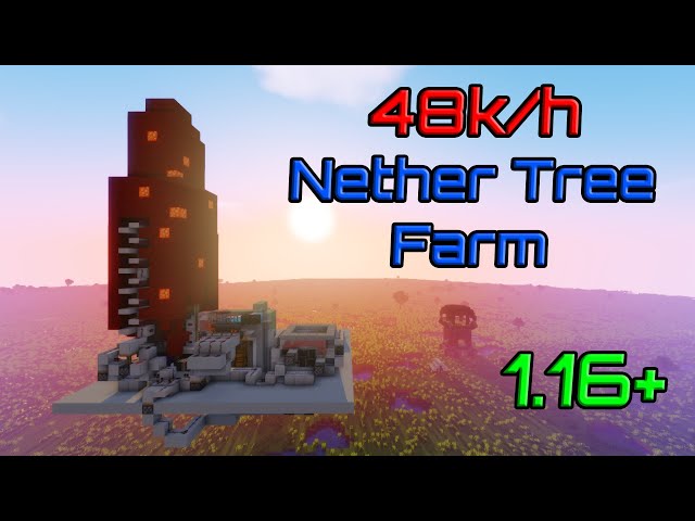 48k/Hour Crimson/Warped Stem Farm Minecraft Map