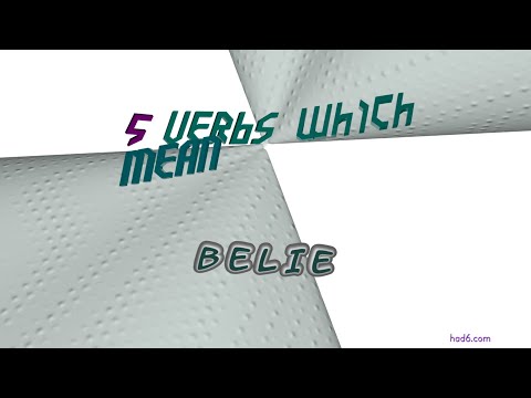 belie - 5 verbs synonym of belie (sentence examples)