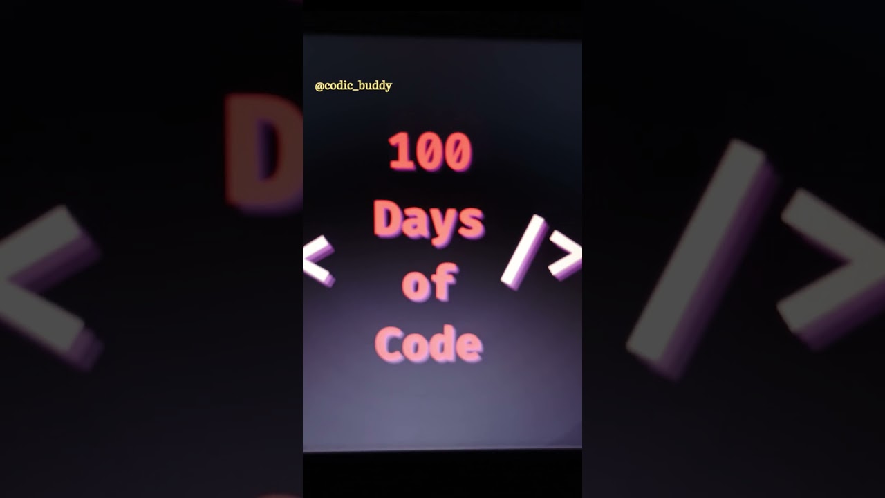 Join 100 Days of Code #shorts