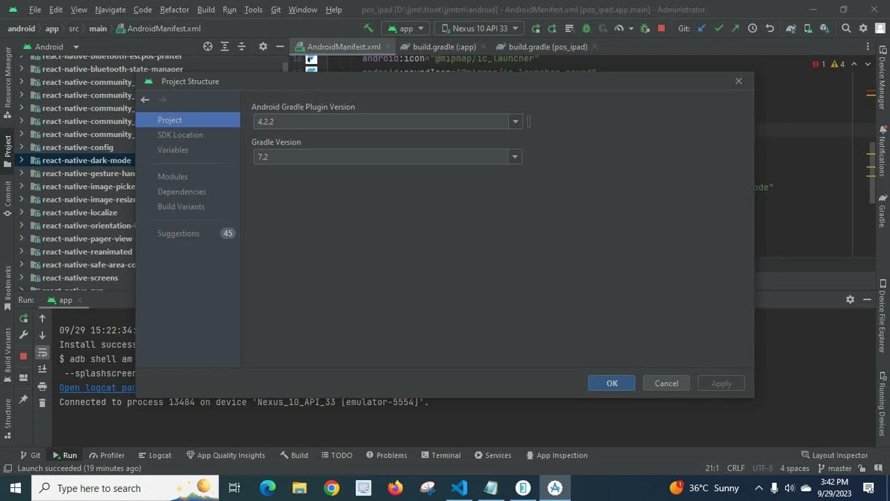 Task: react-native-async-storage_async-storage generateDebugRFile FAILED verifyReleaseResources
