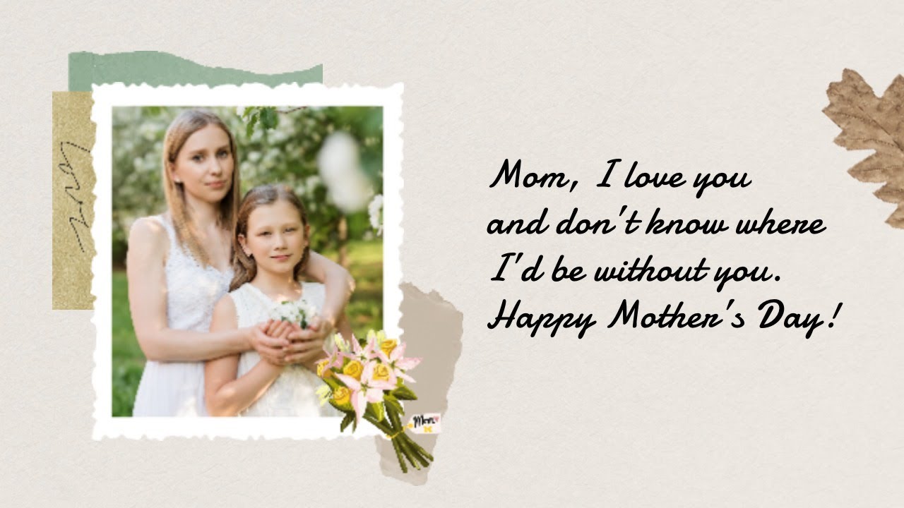 Free Mother's Day Letter Video Template (Customizable) - FlexClip