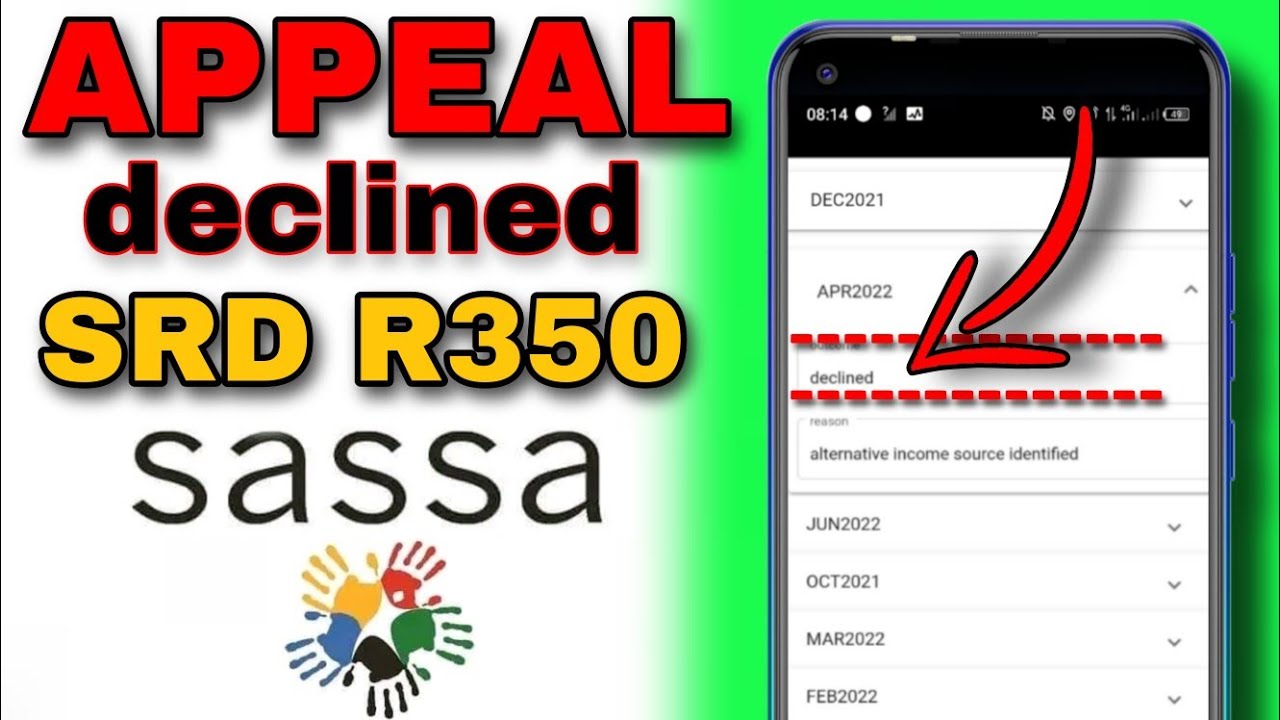 SASSA How to Appeal for declined SRD R350 grant #sassa