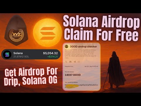 Solana Airdrop Claim Worth $1000+ | drip airdrop | Free Airdrop | Crypto Airdrop | XYZ Crypto