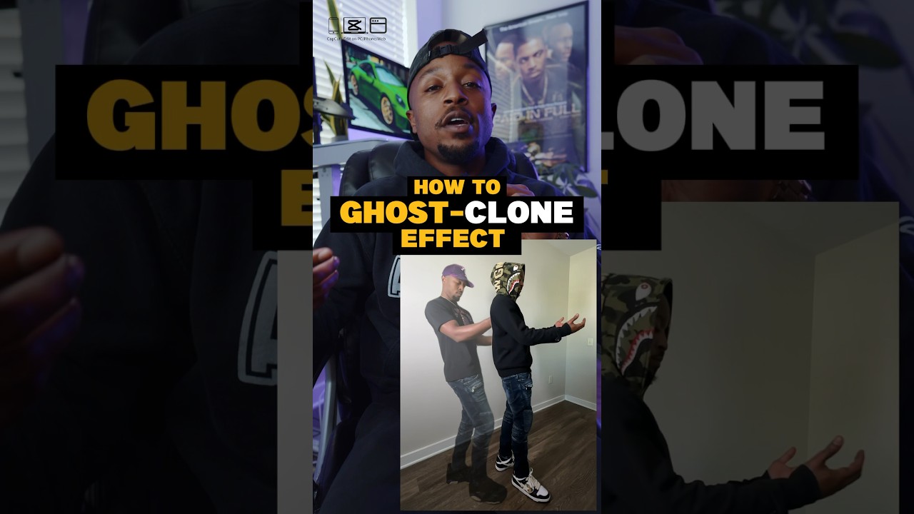 How to Clone Ghost effect in Capcut! #shorts #capcut #videoediting  #tutorial #capcutedit #reels