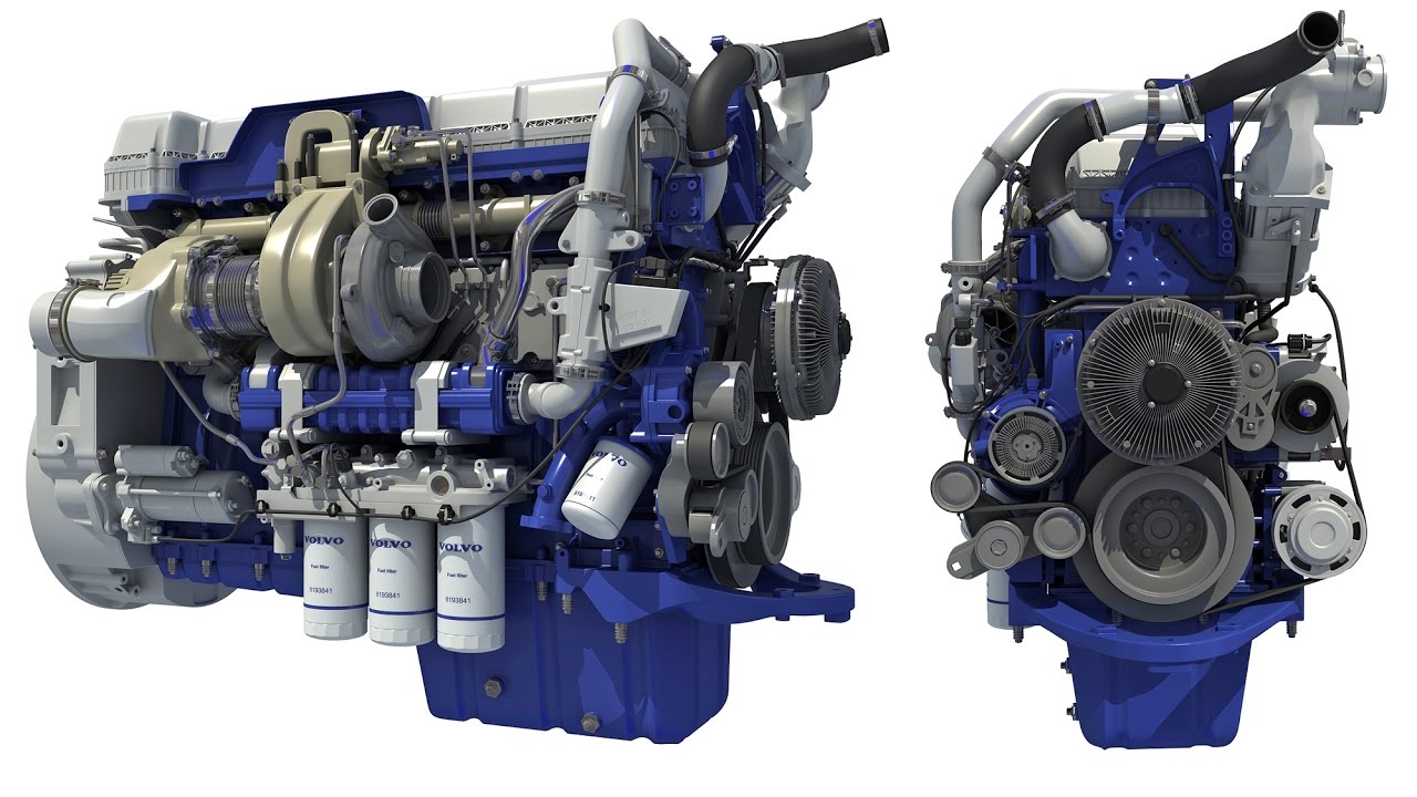 2017 Volvo Powertrain D13 Engine 3D Model