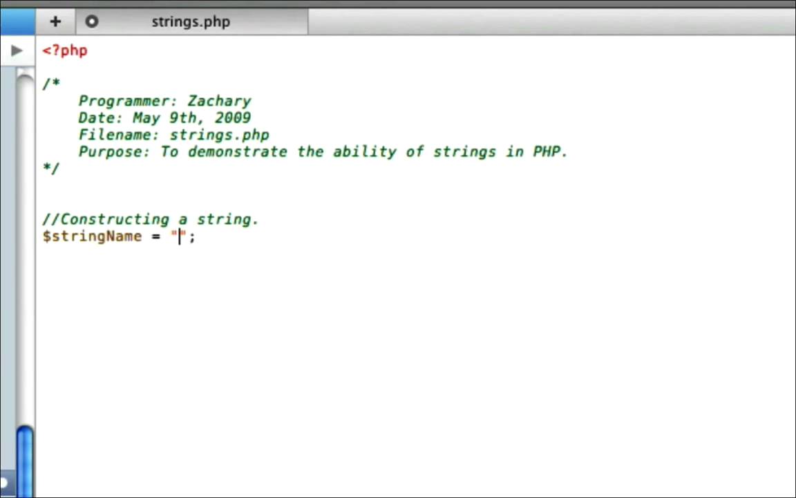 PHP Strings - Part (1/4)