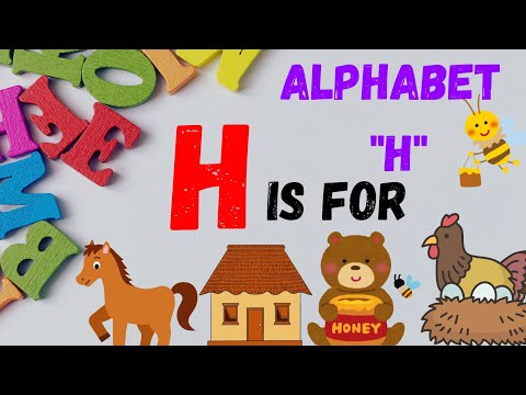 Letter H Words For Kids / Words Starting With Letter H / H Letter Words / Alphabet H /H is for horse