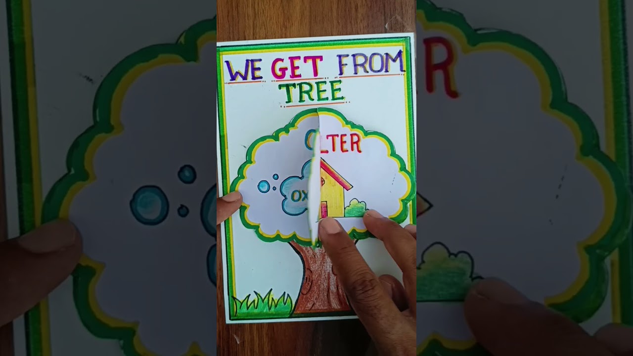 Save Tree project drawing | Save Tree Save Life #shorts #short #youtubeshorts #viral #trending #tree