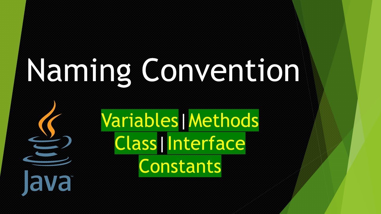 06 - Naming Conventions in Java