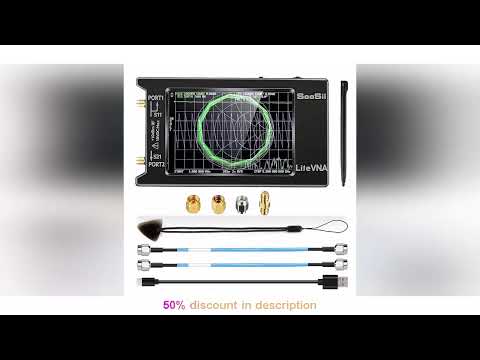 #LiteVNA NanoVNA 50kHz-6.3GHz Vector Network Antenna Analyzer 4" Measure S Parameters HF VHF UHF S