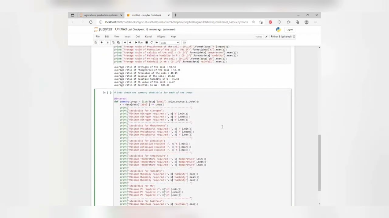 Agriculture Production optimization Engine ( Data Sciences )