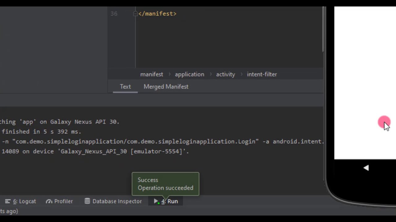 Android- Simple Login Application Tutorial Demo