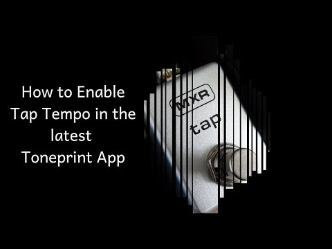 How to Enable Tap Tempo in the Newest Toneprint App