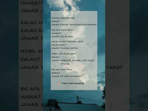 Teka teki gombalan untuk pasangan#tekateki #gombalan