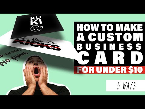 How to Make a Business Card for FREE | 10 Minutes | 2021