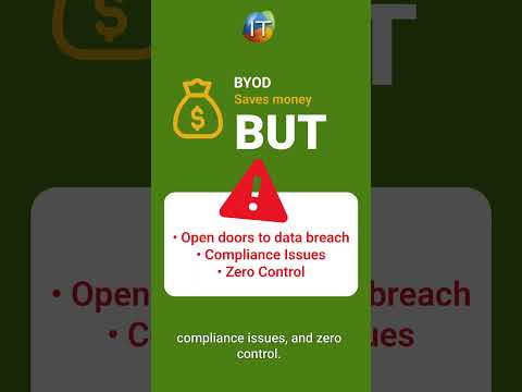 BYOD or Company Devices? #BYOD #CompanyDevices #CyberSecurity #SmallBusinessTips #TrueITpros