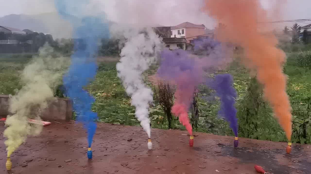 DM921 Color Smoke Grenade Pull String - ALAMO Fireworks - SMOKE ITEMS
