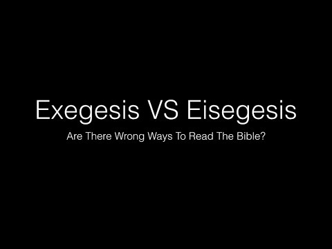 MICRO-Sermon: Exegesis VS Eisegesis