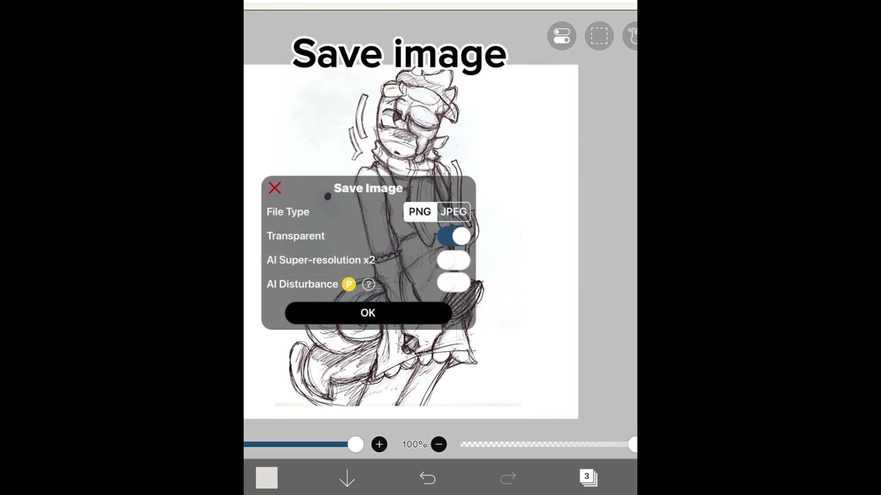 How to color traditional art on (digital ibis paint tutorial)