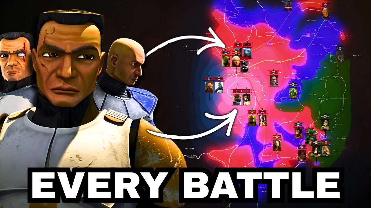 First Year of the Clone Wars Mapped [Every Battle of 22BBY]