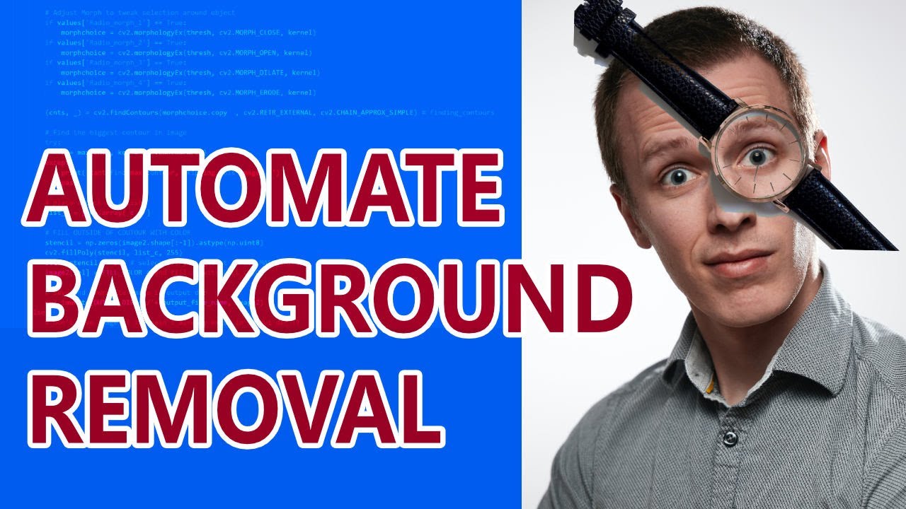 Remove Background from Image with python